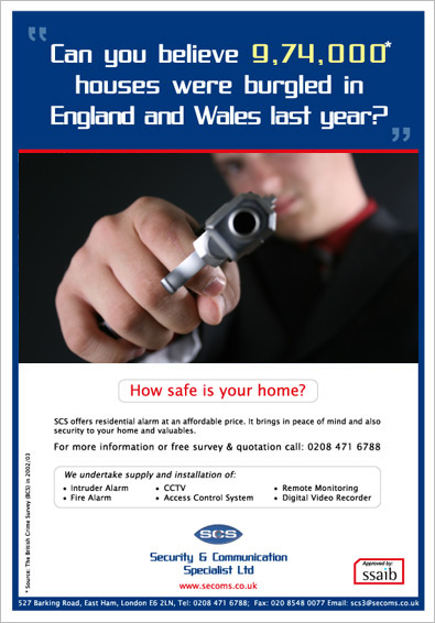 Home alarm Flyer design